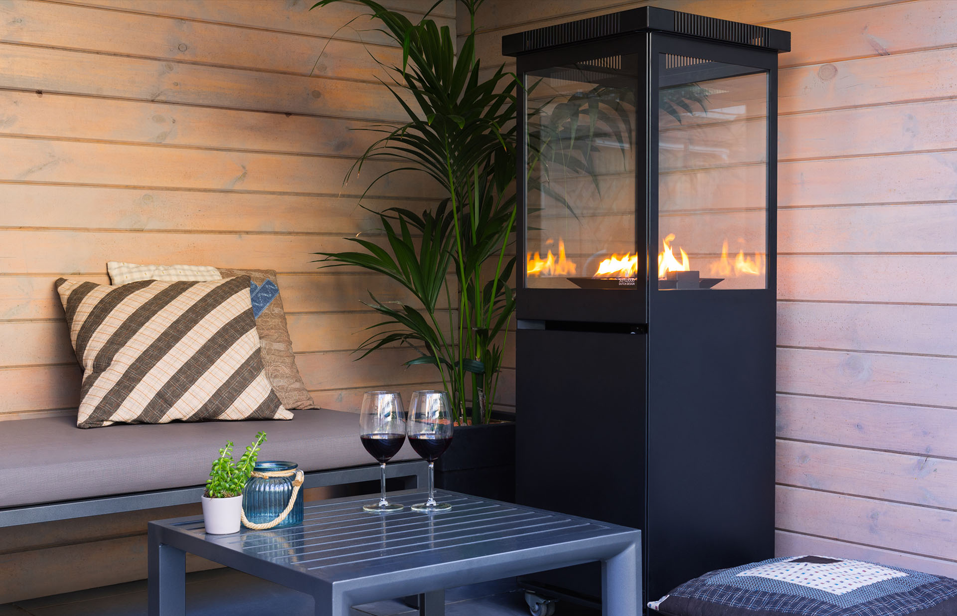 Sunwood Marino Outdoor Gas Fire - Sunwood Design Gas Heaters